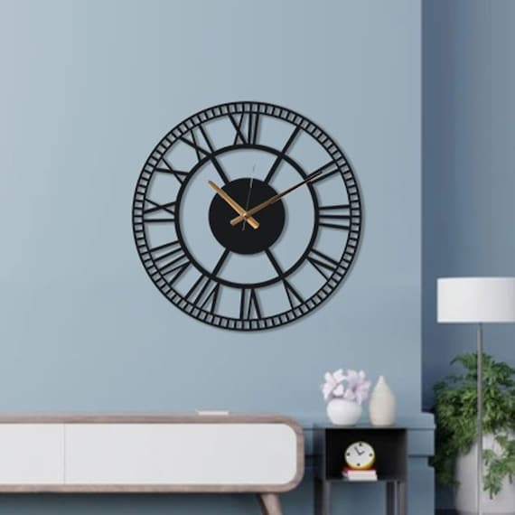 Wall Clock Laser Dxf Dwg Files Cnc Cutting Router Digital - Etsy