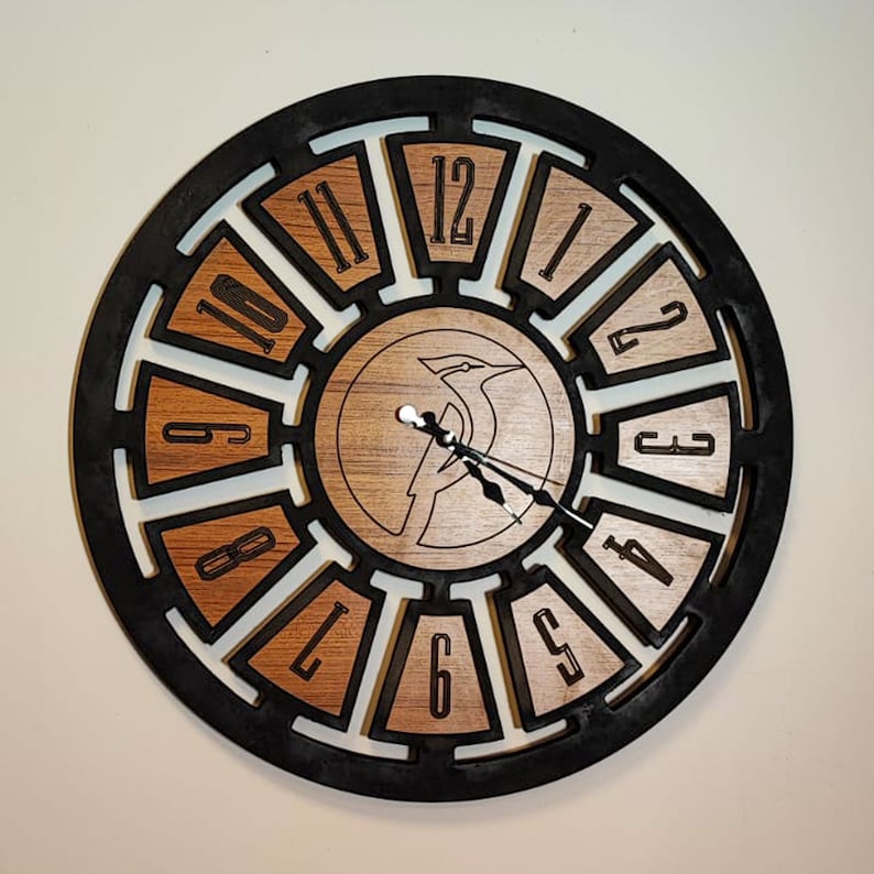 Wall Clock CNC Dxf Dwg Files, Cnc Cutting Router Digital Vector Instand ...