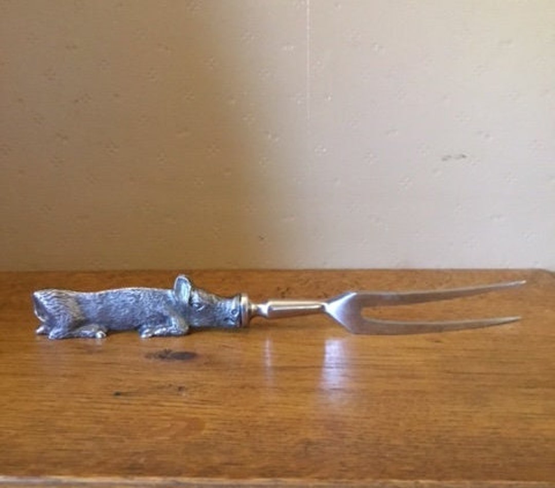 Wild Boar Handle Lamb Fork, Cutting Fork, Meat Fork, Tableware - Etsy