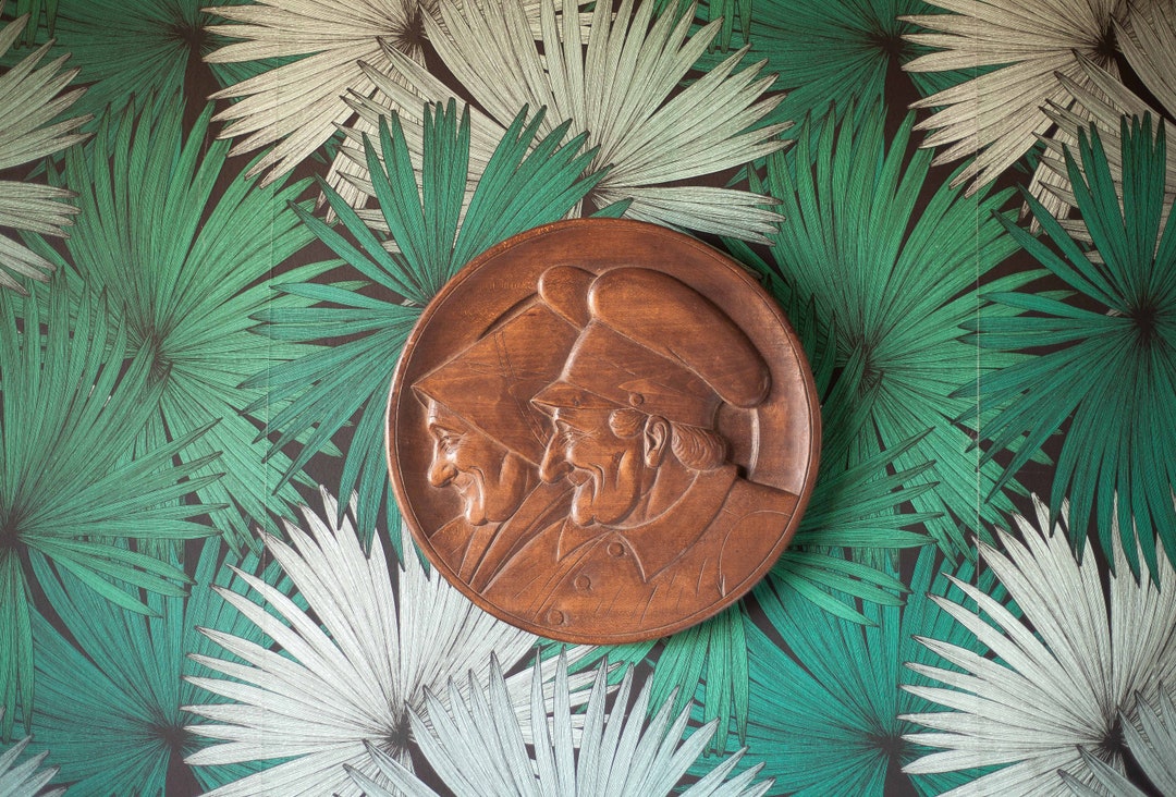 Wall Wooden Frame, Carved Wooden Portrait Signed Morlet, Signed Wooden ...