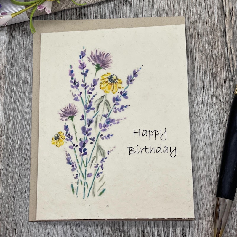 Birthday Plantable Card - Etsy