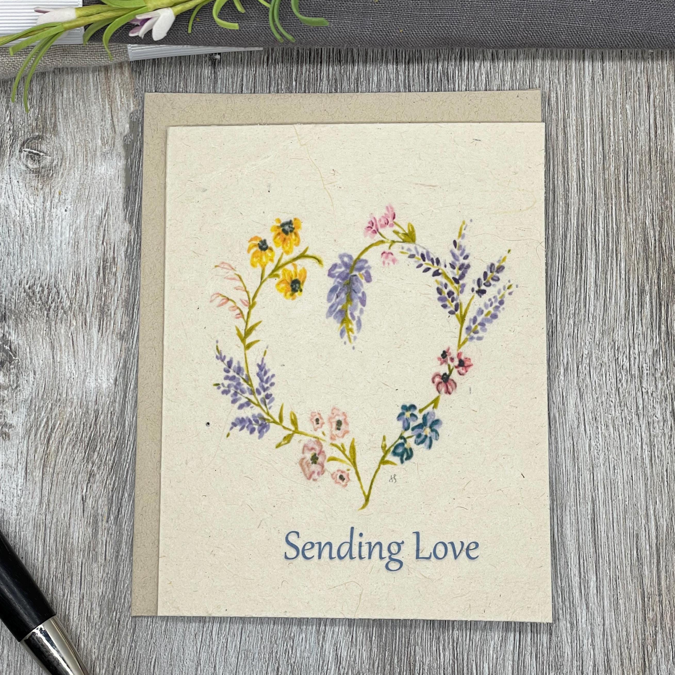 Wildflower Heart | Plantable Card | Wildflower Seed Paper | Eco ...
