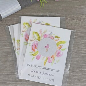 Funeral Favor | Memorial | Celebration of Life | Plantable Seed Paper ...