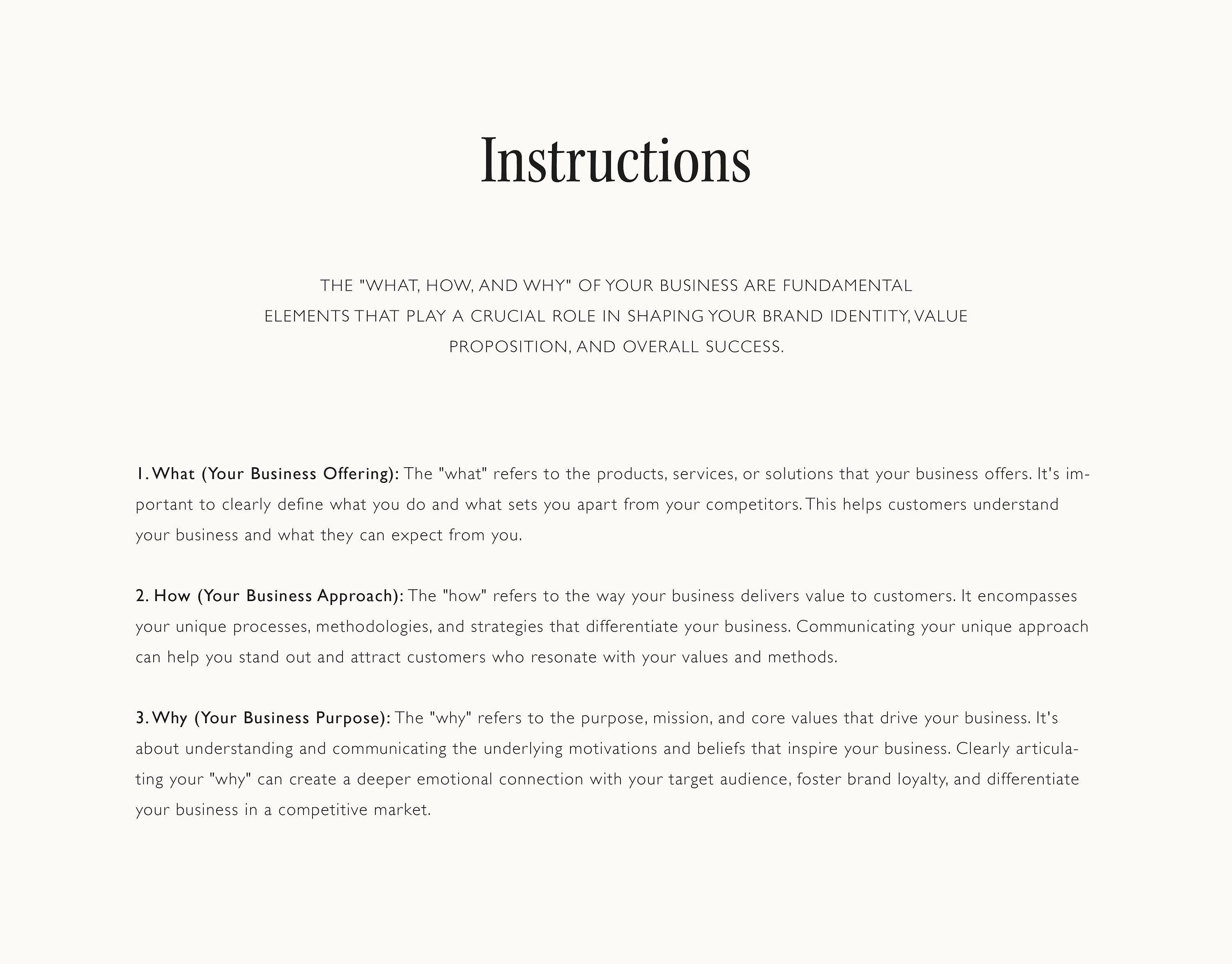 Template: Define Your Business - Etsy