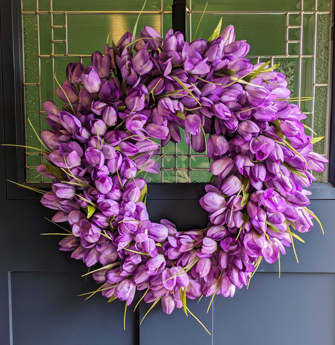 Spring Tulip Wreath - Etsy