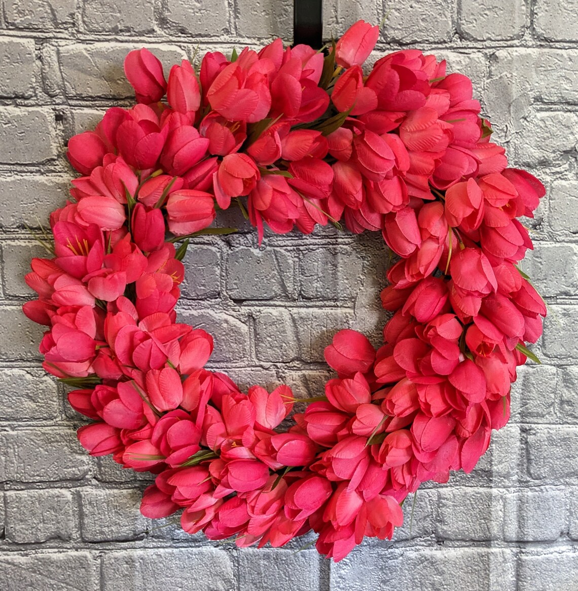 Spring Tulip Wreath - Etsy