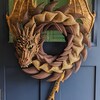 Pink Fuschia Dragon Wreath With Wings, Tail, and Mask, With/without ...
