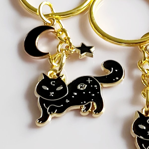 Cat Keychain - Etsy