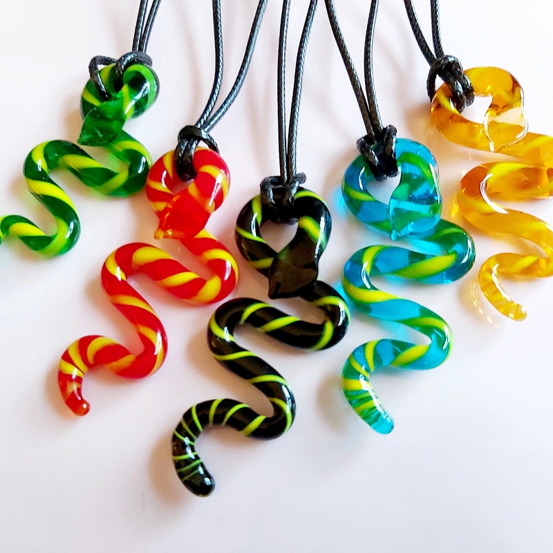 Serpent Glass Pendant - Etsy UK