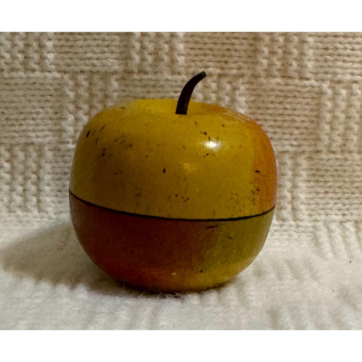 Vtg Mcm Red and Green Apple Shaped Table Top Lighter Very HTF Sold AS ...
