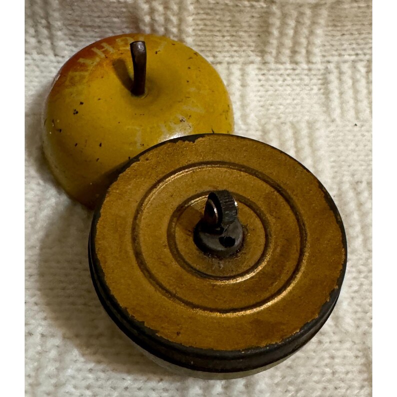 Vtg Mcm Red and Green Apple Shaped Table Top Lighter Very HTF Sold AS ...