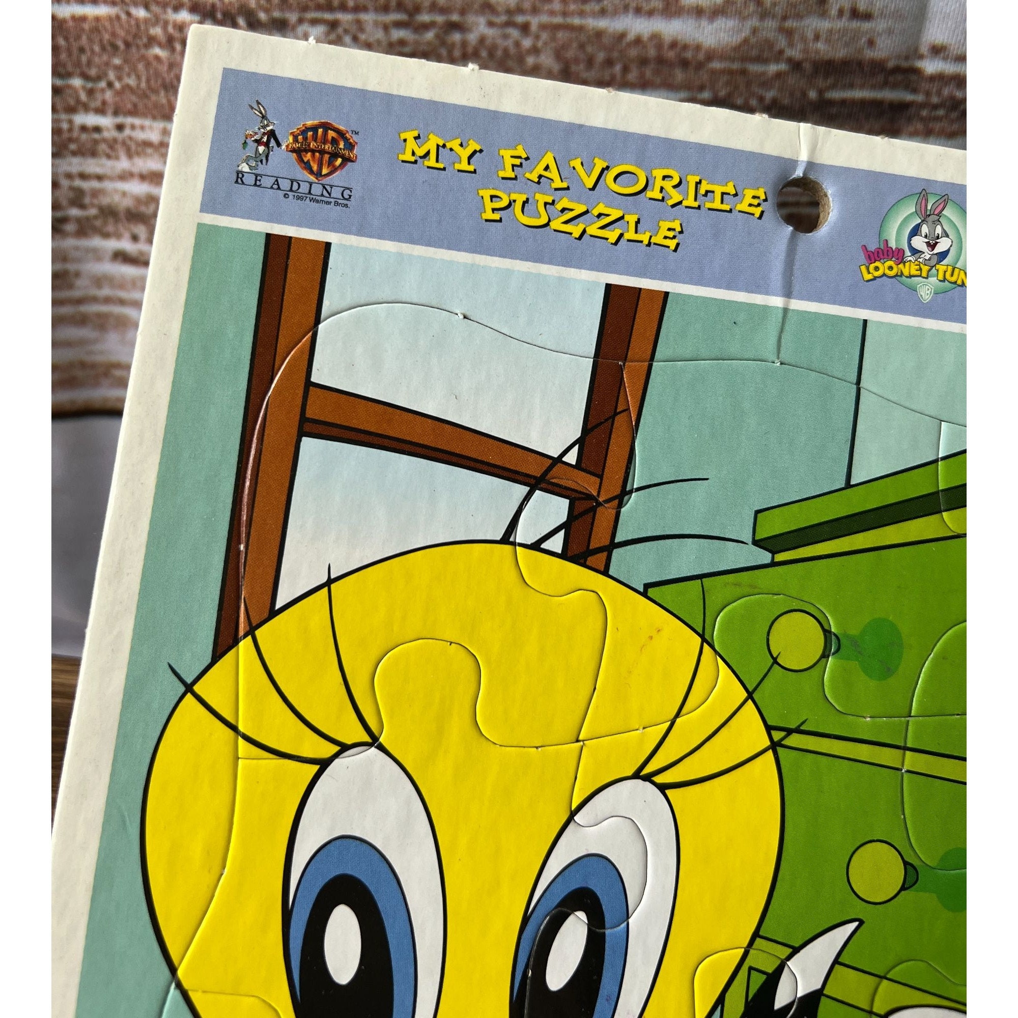 VTG 1997 WB Baby Looney Tunes Sylvester and Tweety 12 Piece Frame Tray ...