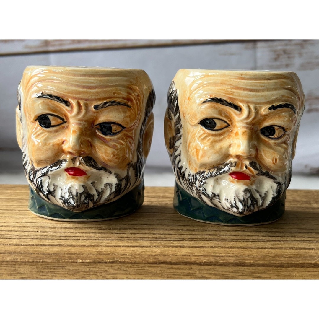 VTG 1950's Kriess Toby Face Salt and Pepper Shakers - Etsy