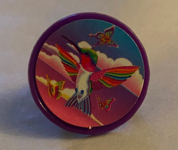 Charms Jewelry & Beauty Vintage Lisa Frank Dashly hummingbird necklace ...