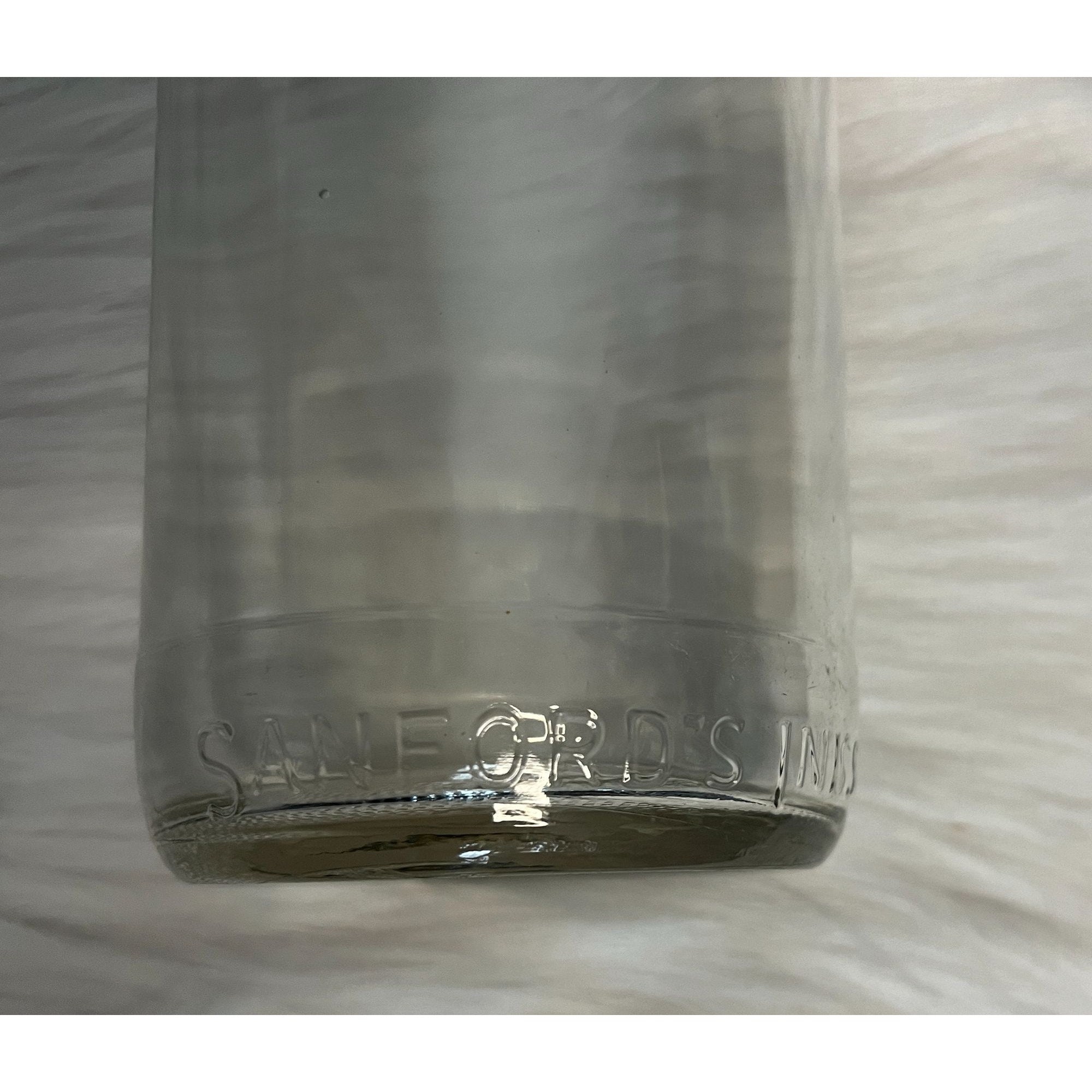 Vintage Sanford's Inks Embossed Clear Ink Bottle With Original Pouring ...