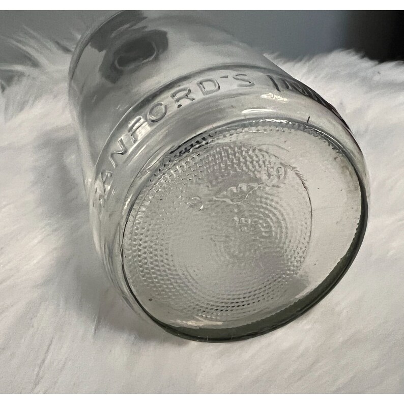 Vintage Sanford's Inks Embossed Clear Ink Bottle With - Etsy