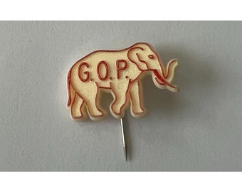 Gop Elephant Pin | Etsy
