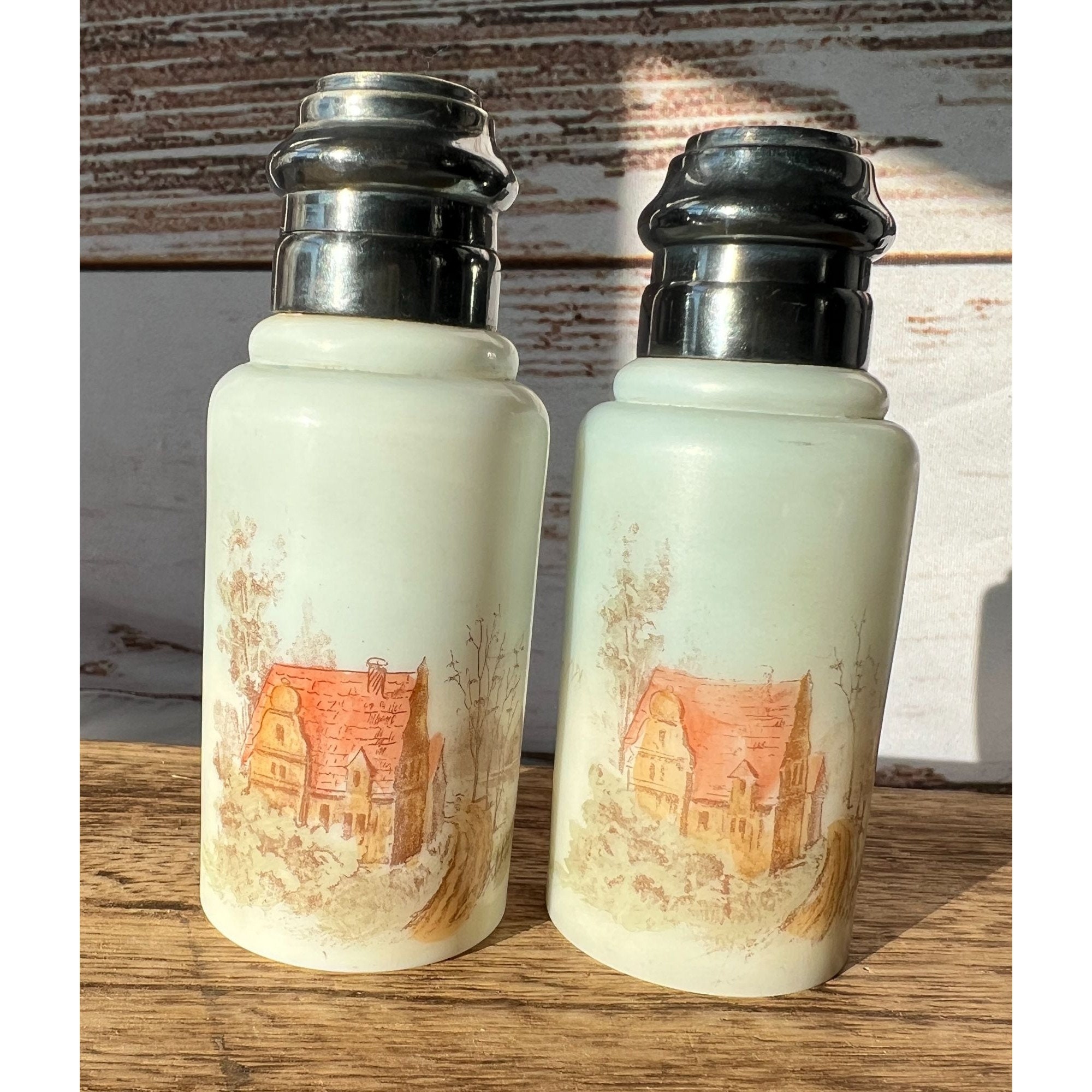Antique Rare 1880's CF Monroe Mount Washington Salt& Pepper Shakers ...