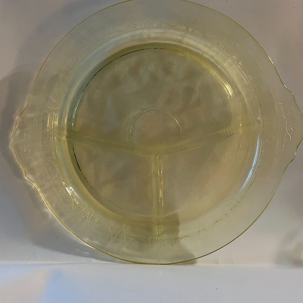 Yellow Glass Plate - Etsy