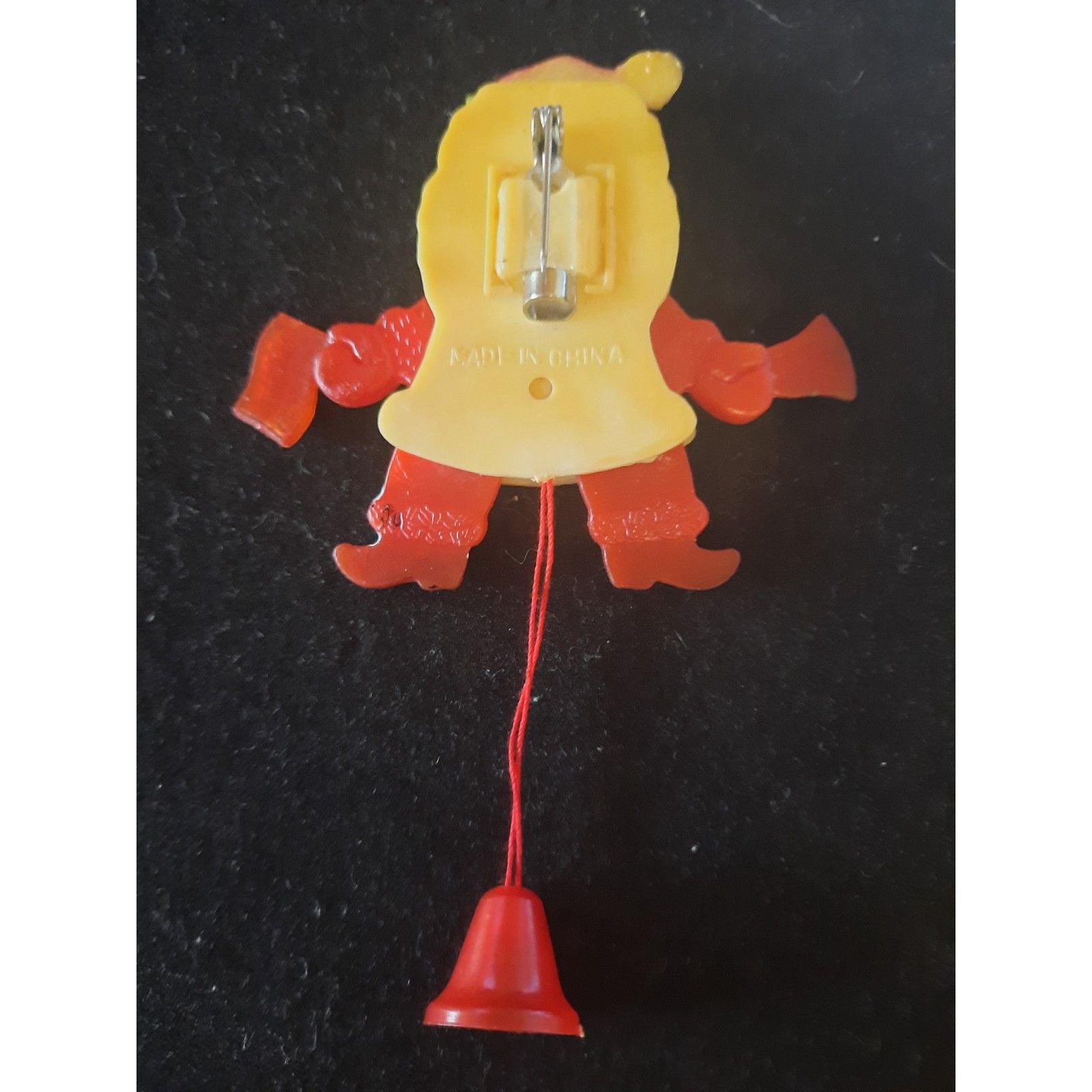 Vintage Plastic Articulated Pull String Santa Claus Pin - Etsy