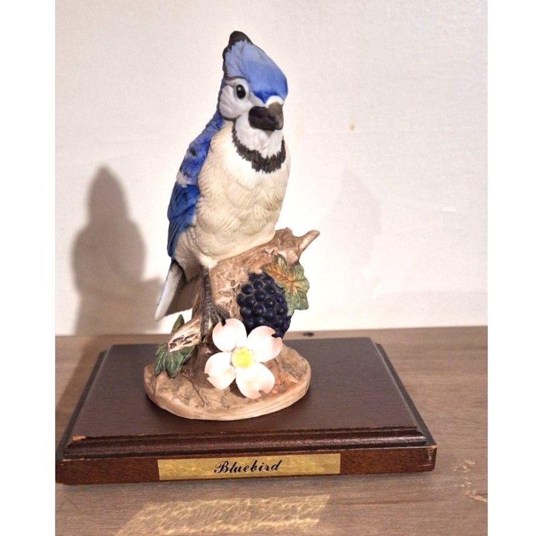 Lefton Blue Jay Porcelian Figurine 05496 From 1986 - Etsy