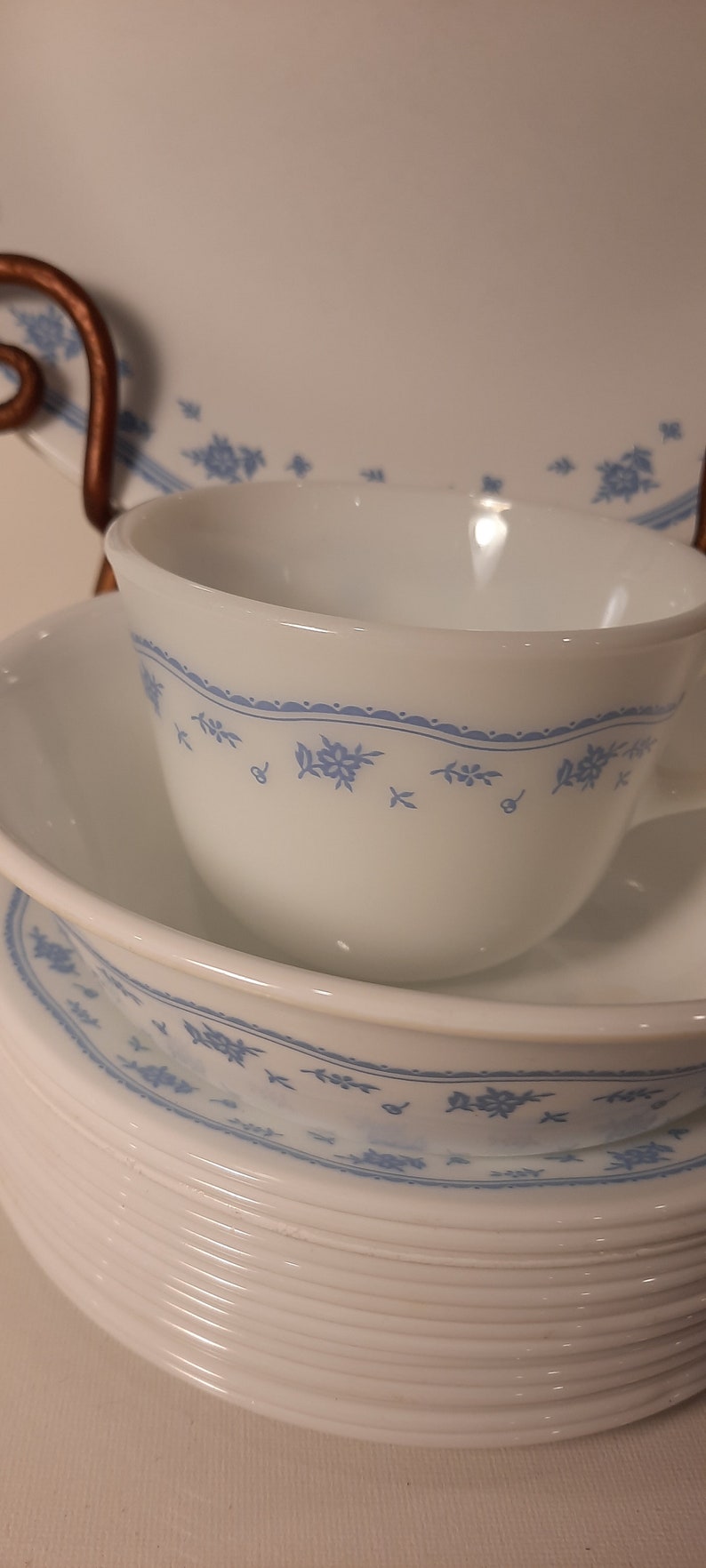 Corelle Morning Blue 17 Pieces 1 Plate 1 Cup 1 Bowl 14 - Etsy