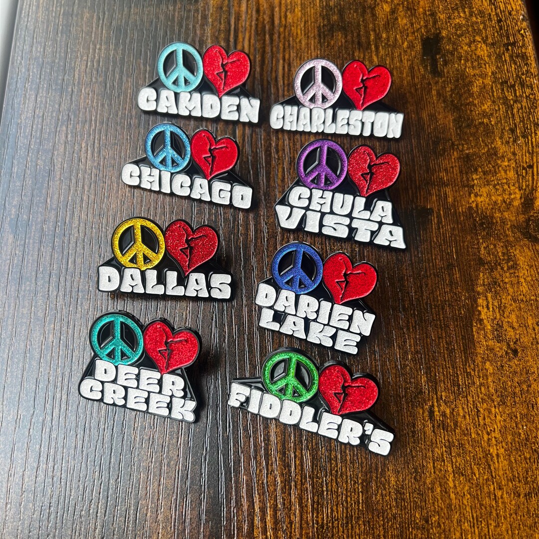 Peace Love Venue Pins C - F - Etsy