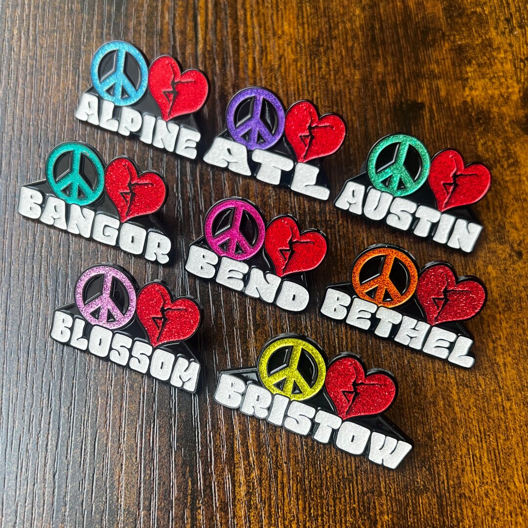Peace Love Venue Pins A - B - Etsy