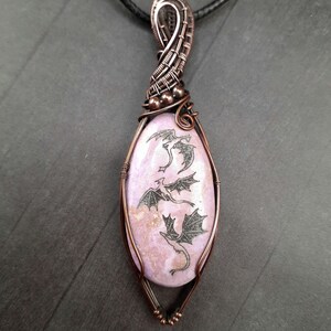 Wire Wrapped Dragon Necklace - Etsy