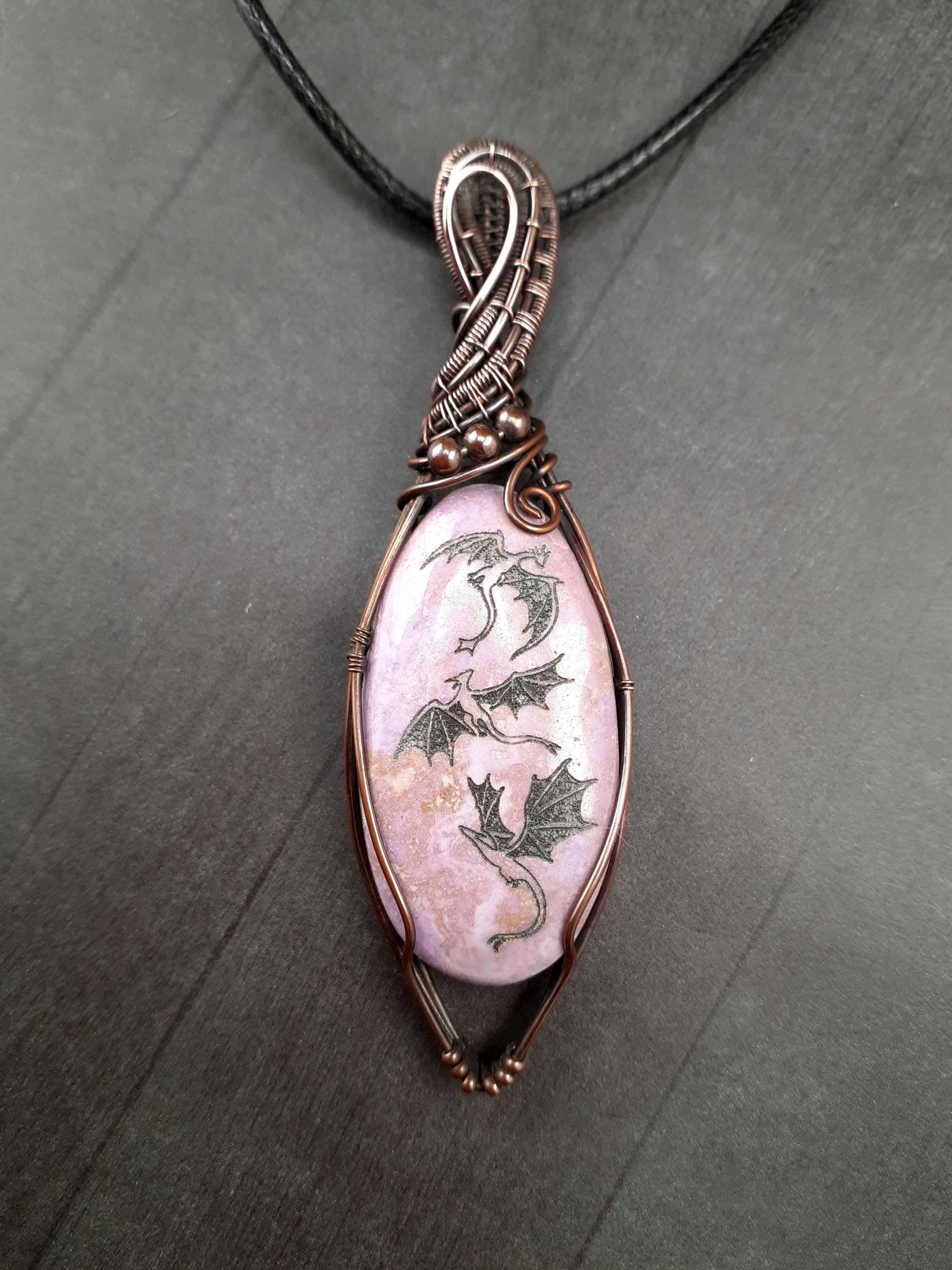 Wire Wrapped Dragon Necklace - Etsy