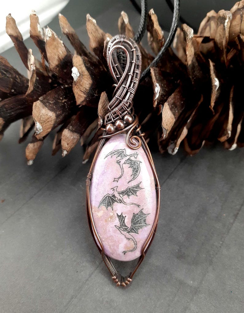 Wire Wrapped Dragon Necklace - Etsy