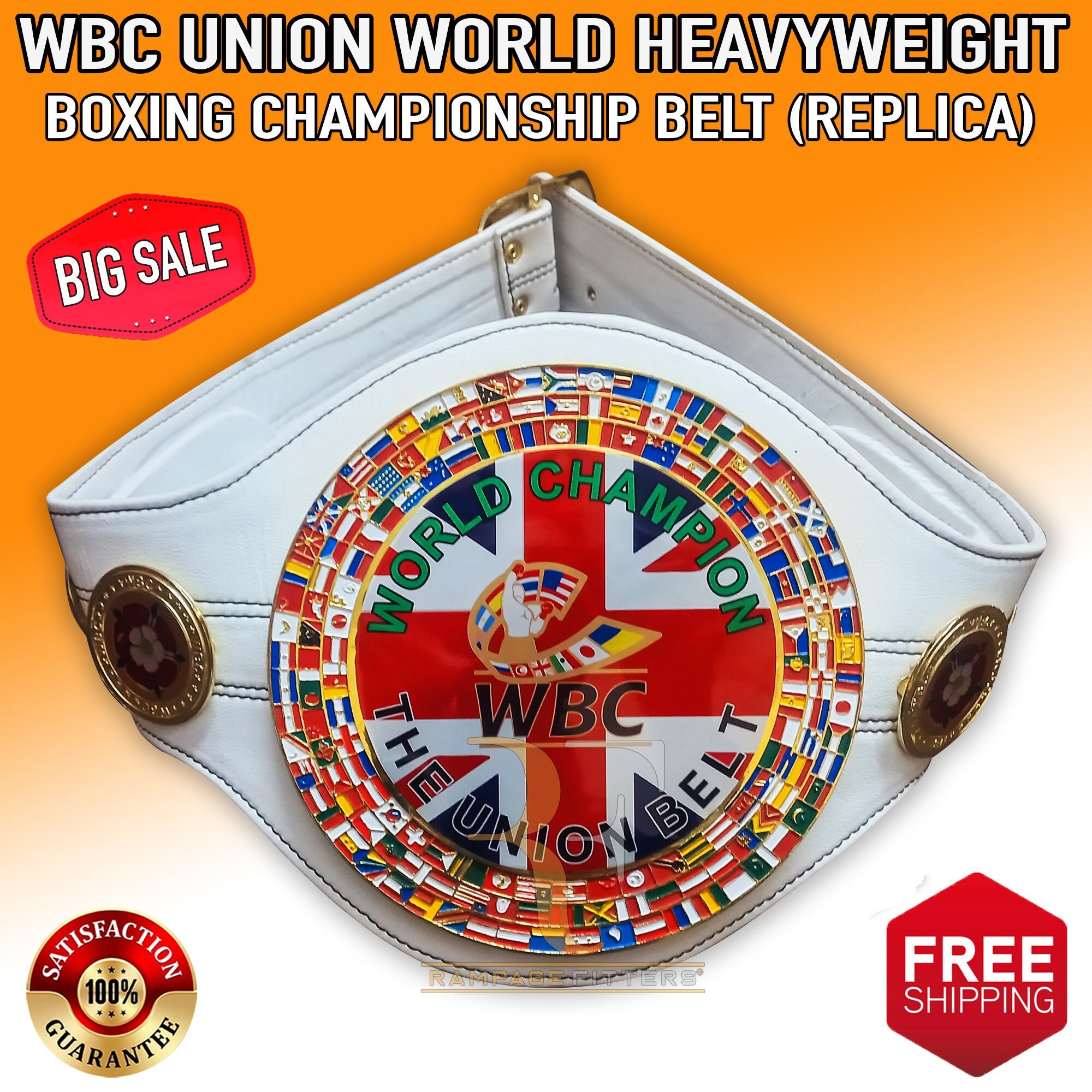 WBC the Union Boxing Championship Belt Replica Adult Size - Etsy