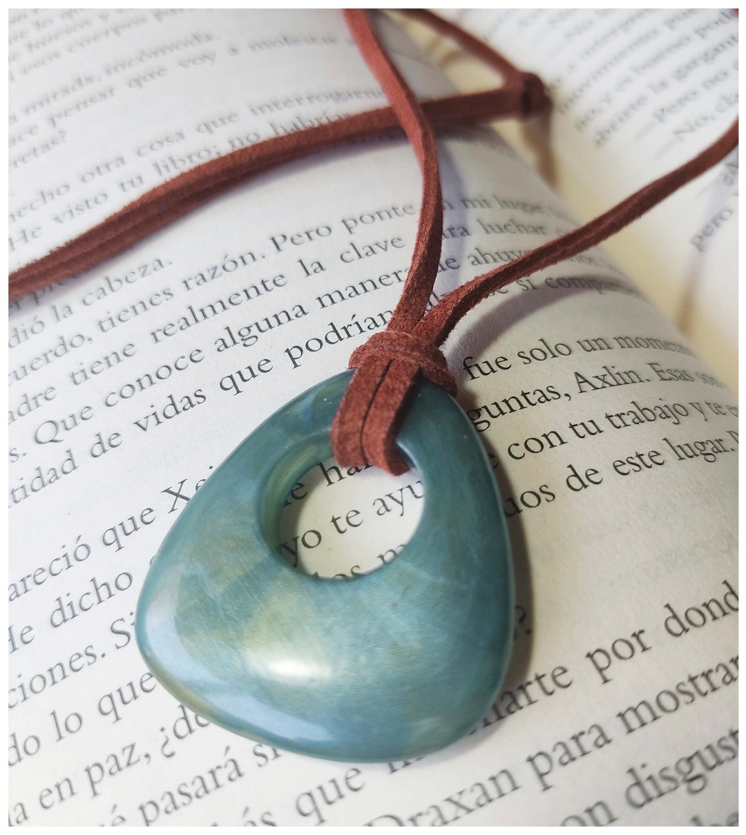 Coraline Movie Stone Necklace With Adjustable Suede Cord - Handmade - Etsy