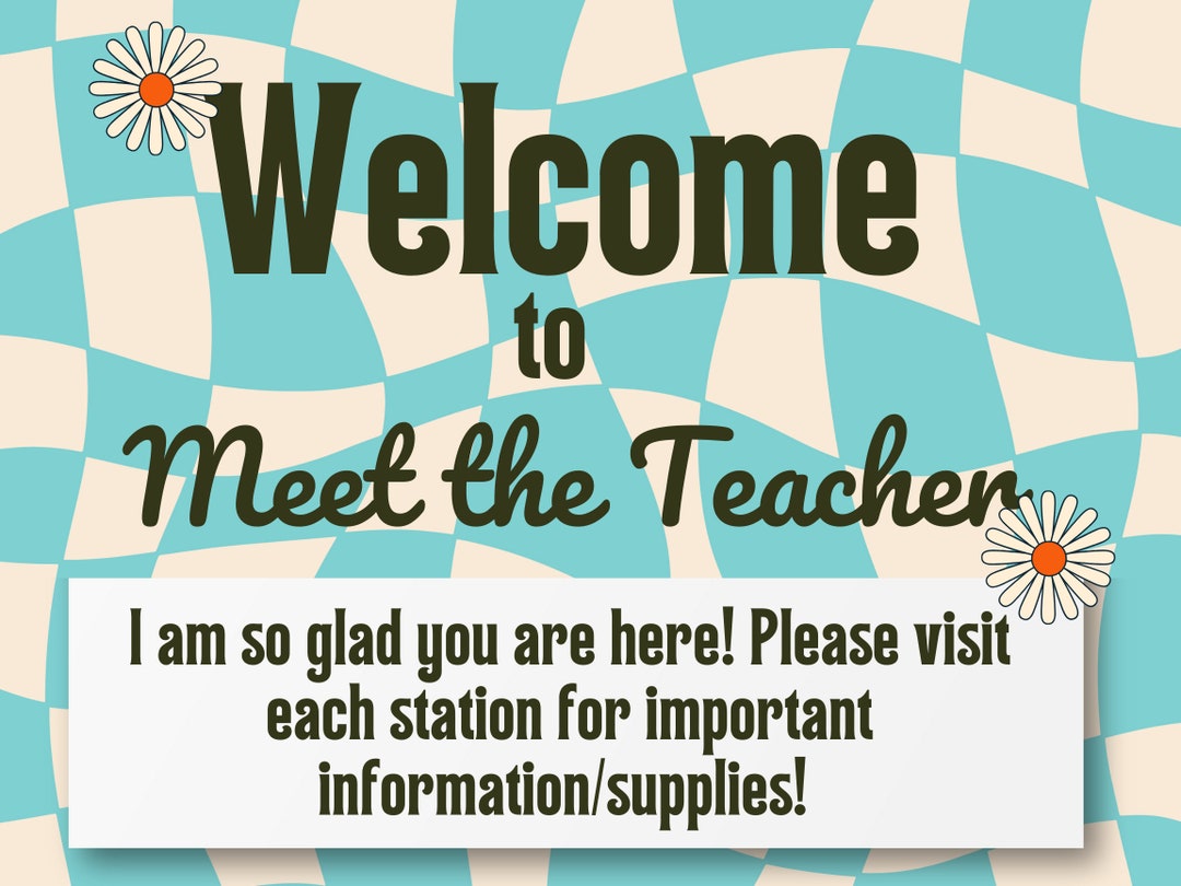 Meet the Teacher Stations/back to School Night Stations Bundle - Etsy
