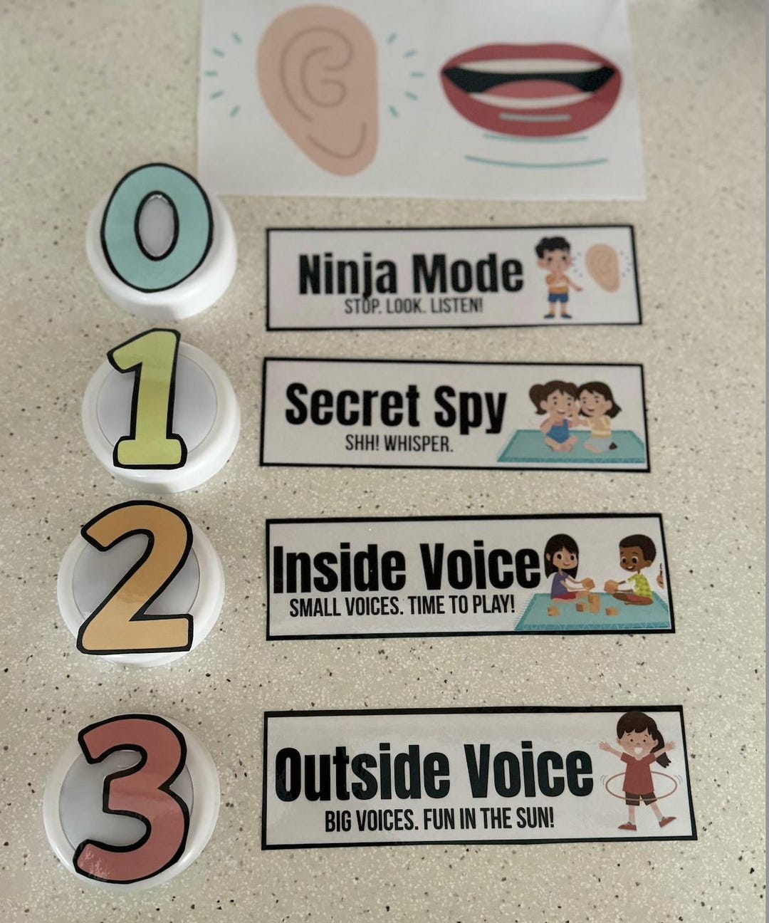 Preschool Classroom Noise Levels Display - Etsy Canada