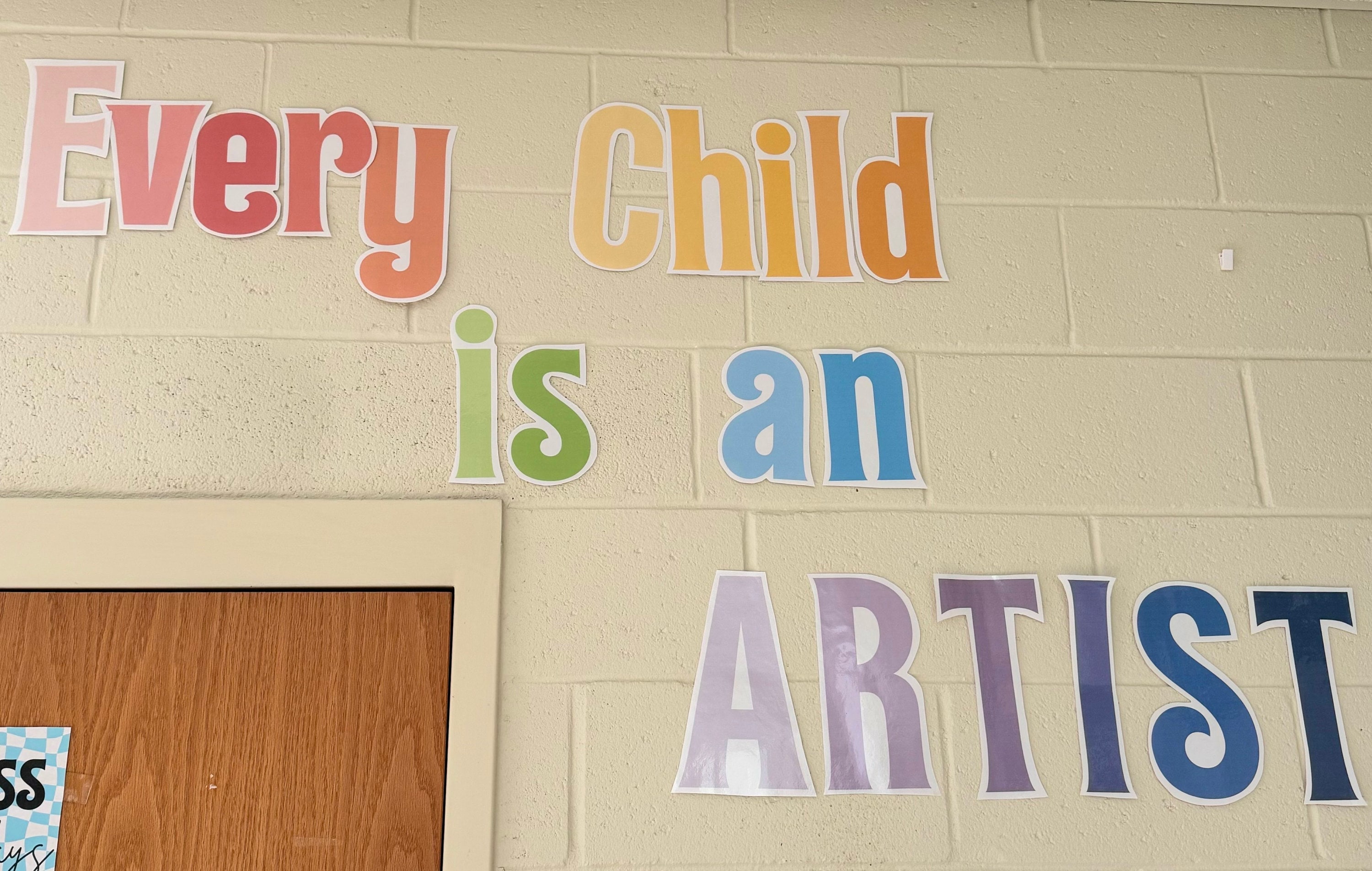 Every Child is an Artist Classroom Sign - Etsy
