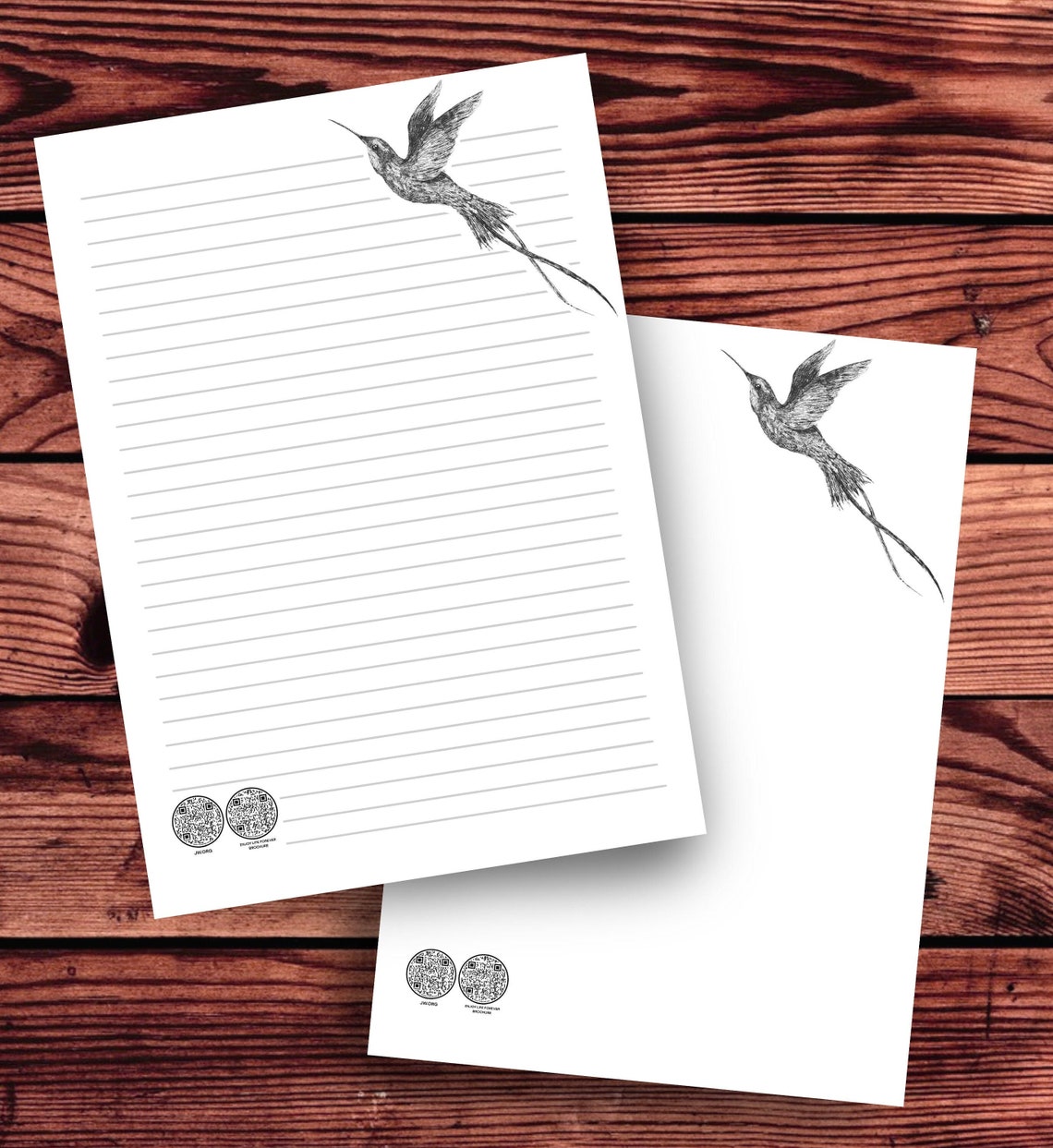 JW Letter Template Hummingbird - Etsy