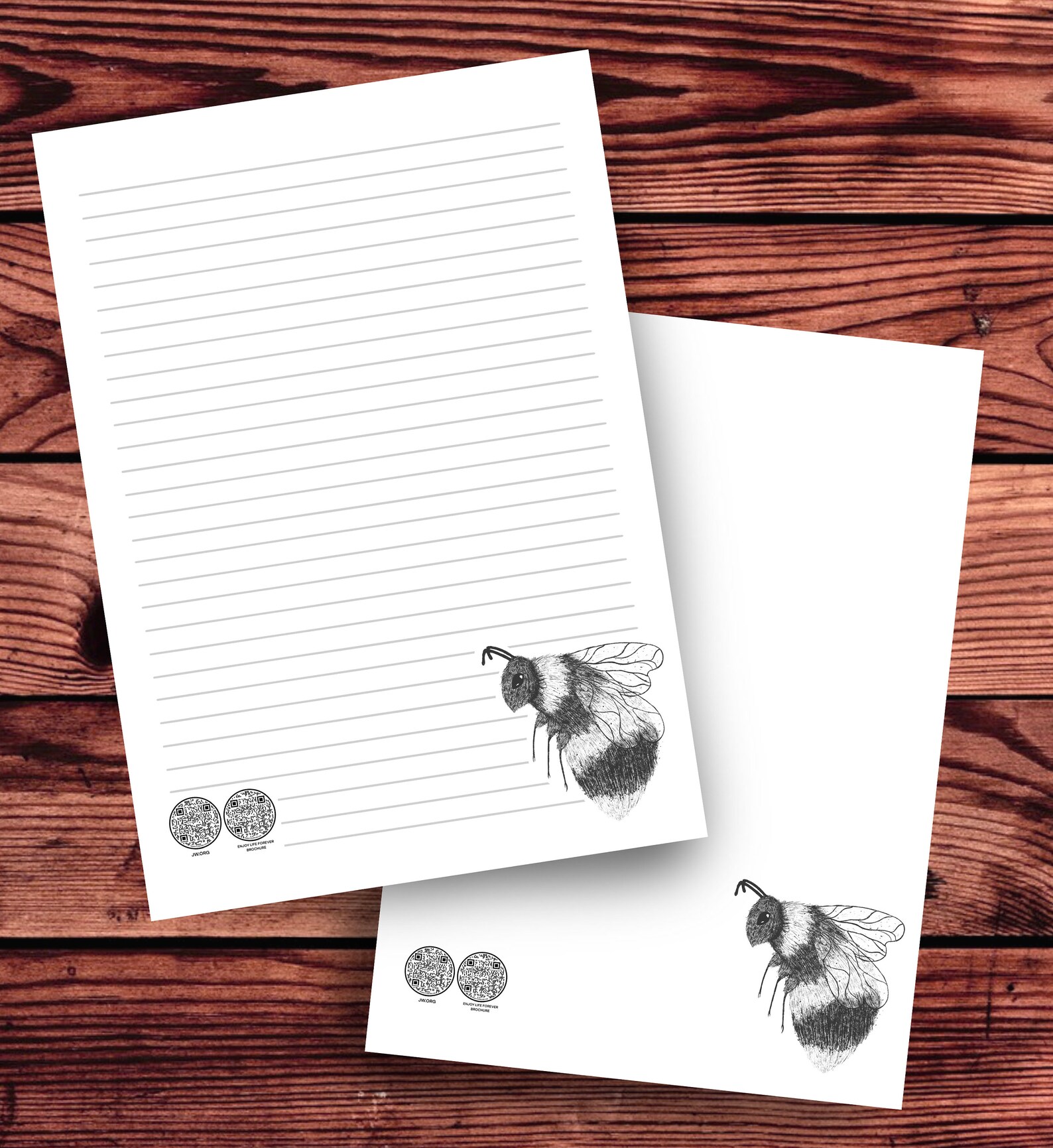 JW Letter Template Big Bee - Etsy