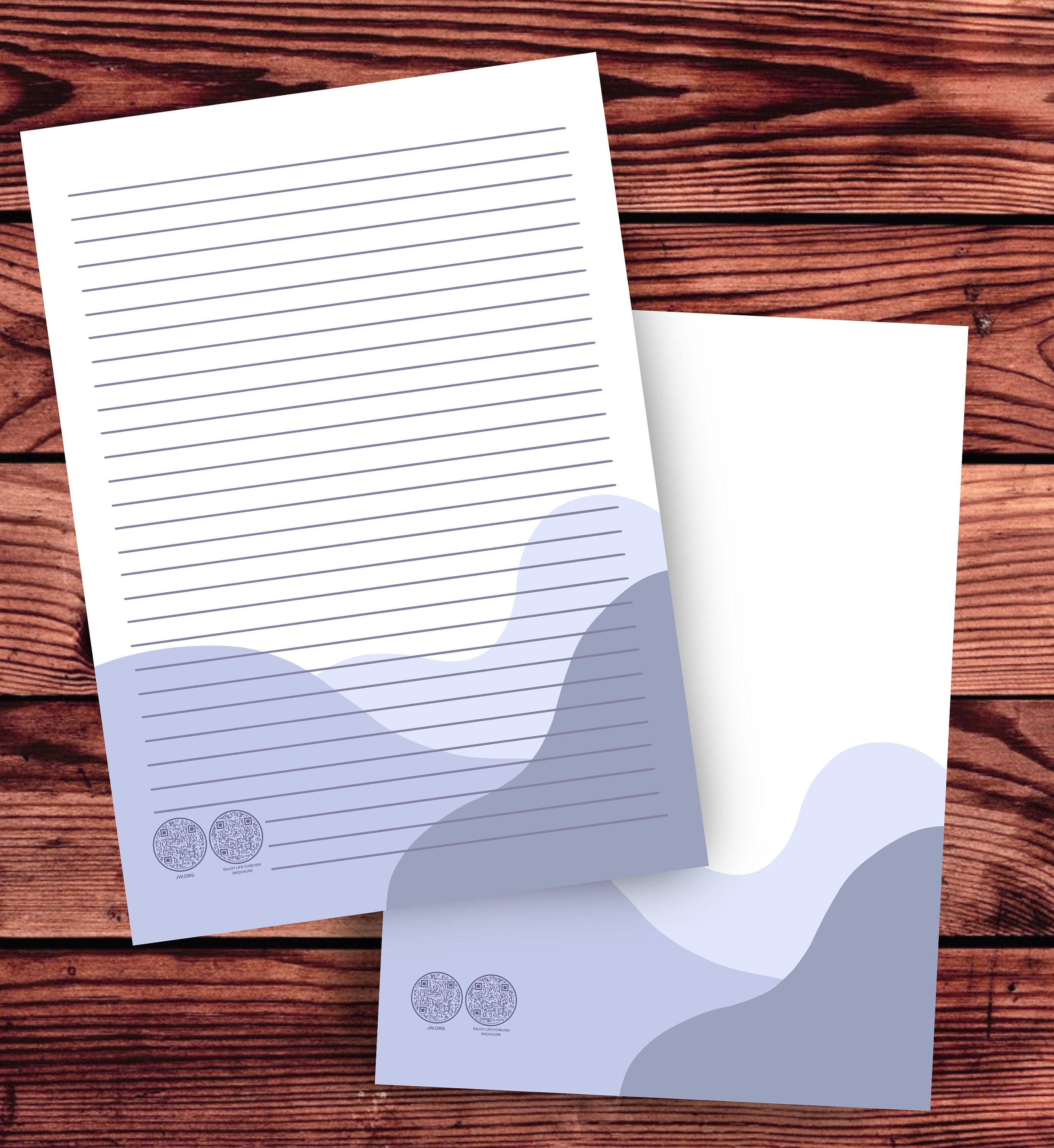 JW Letter Template Purple Template - Etsy