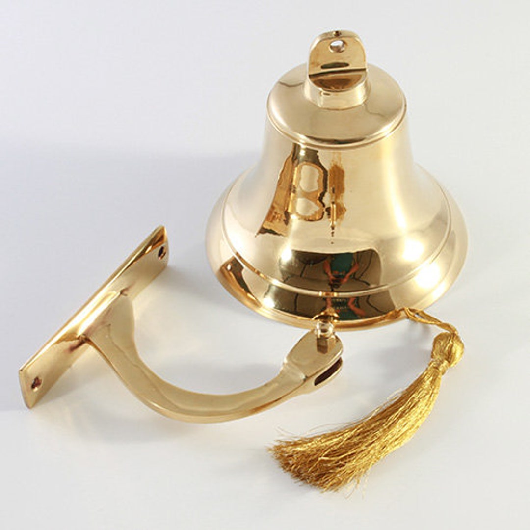 Ship's Bell 5.5" With Attractive Clapper Chord and Wall Bracket - Etsy