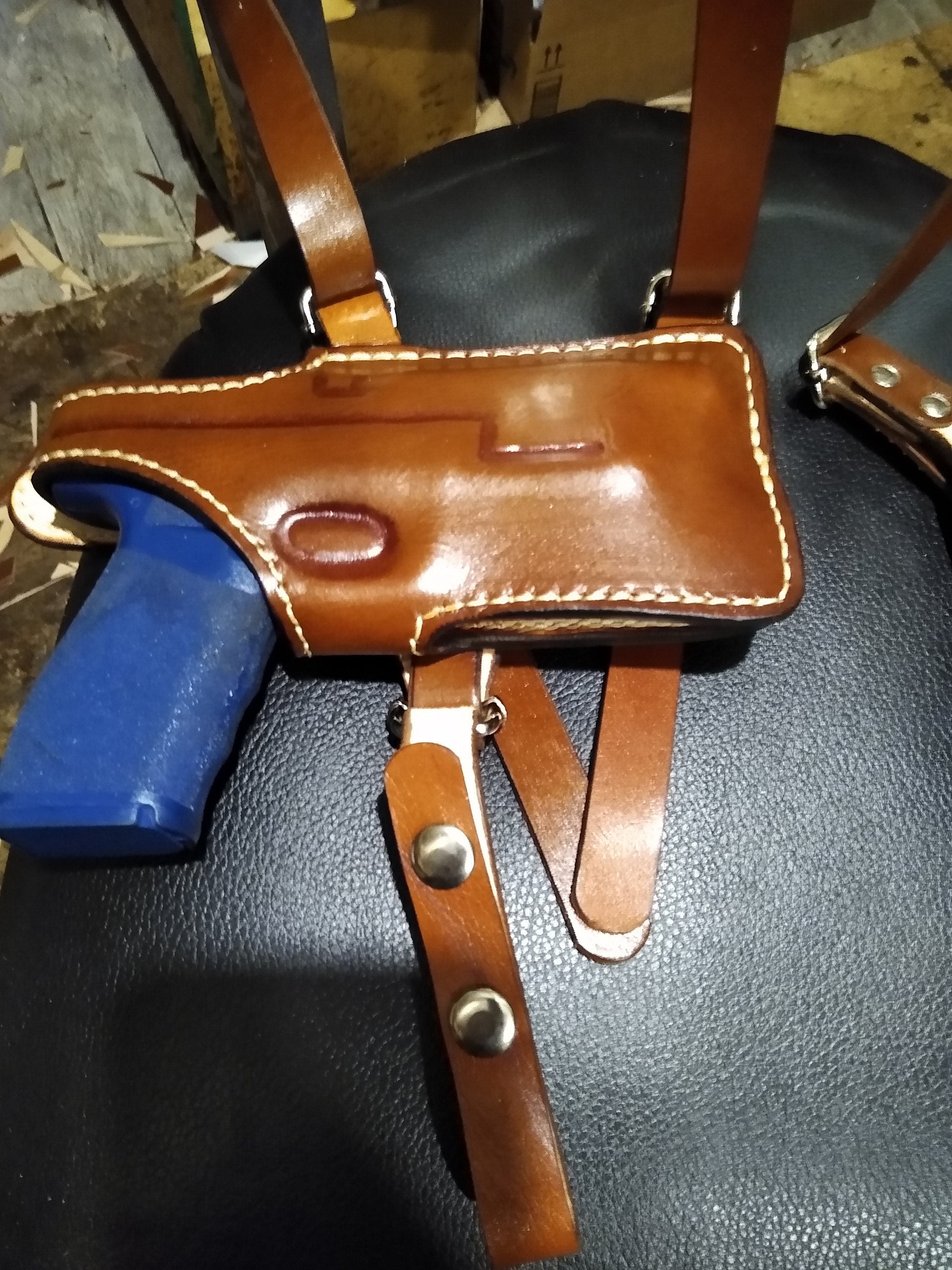 Springfield Hellcat RDP Shoulder Holster With Two Punch Mags Right ...