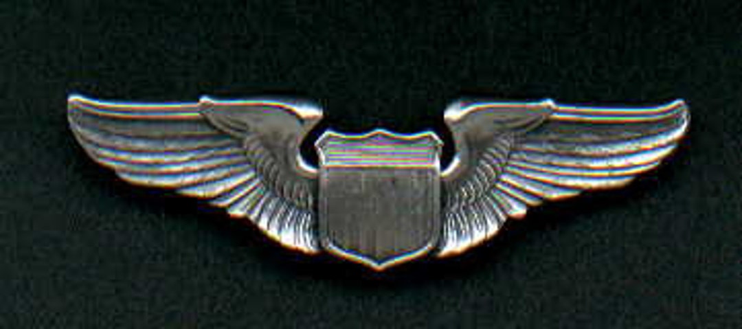 Full Size Pilot Wings Silver Colored USAF AAC - Etsy