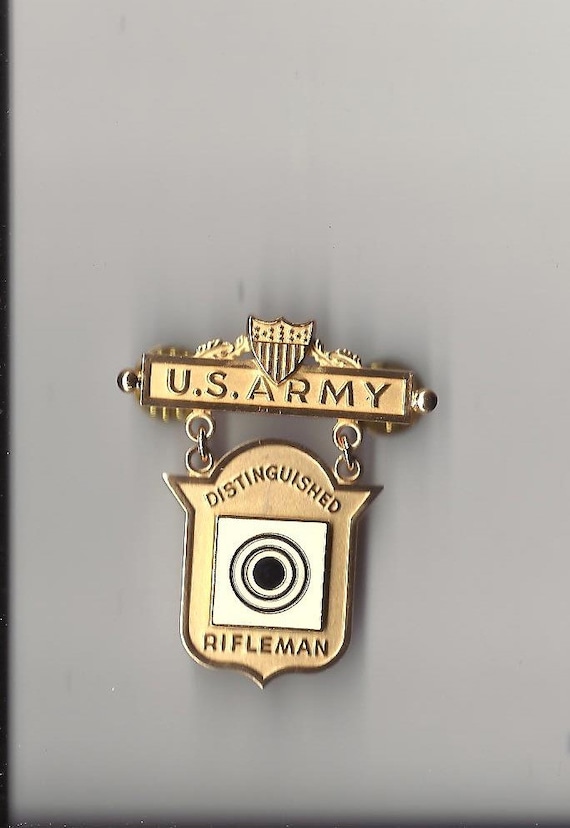 US Army Distinguished Marksman Rifleman badge | Etsy