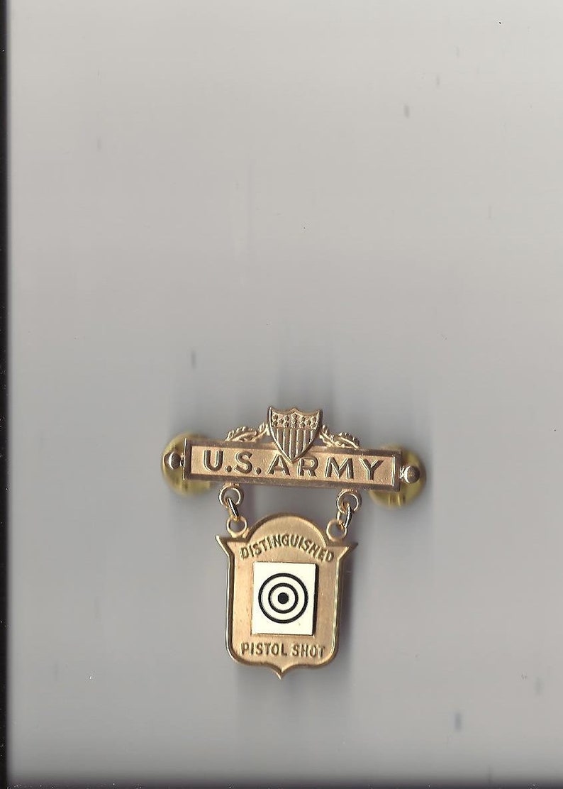 US Army Distinguished Pistol Shot Badge - Etsy