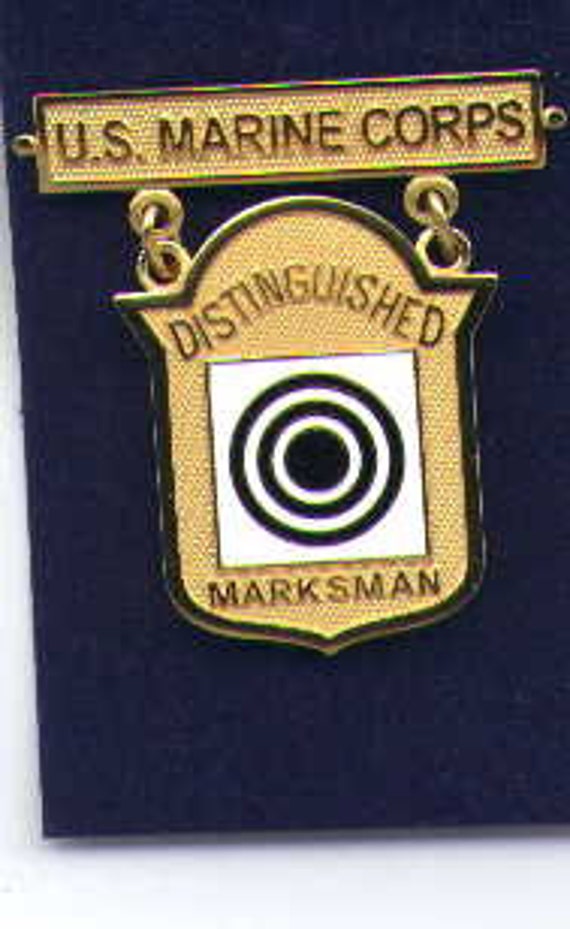 Marine Corps USMC Distinguished Marksman Rifleman Badge - Etsy