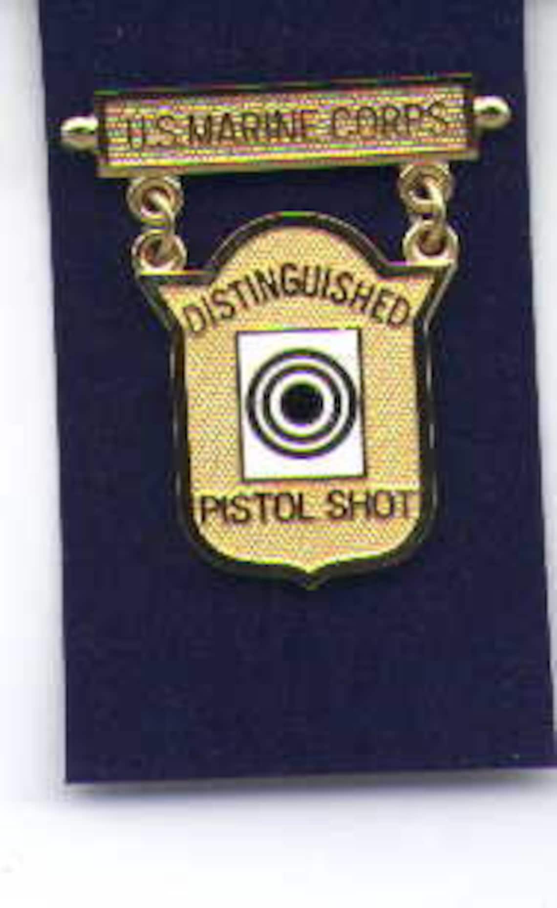 Marine Corps USMC Distinguished Pistol Shot Badge - Etsy