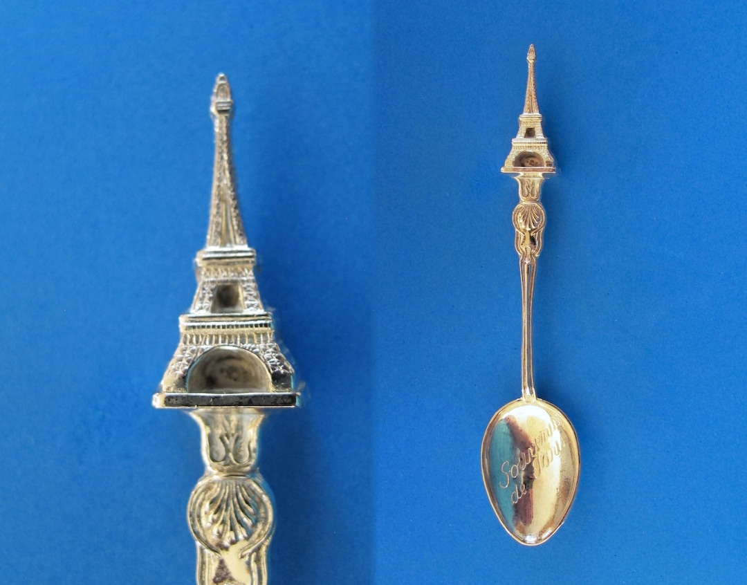 EIFFEL TOWER Paris FRANCE Souvenir Collector Spoon Vintage French ...