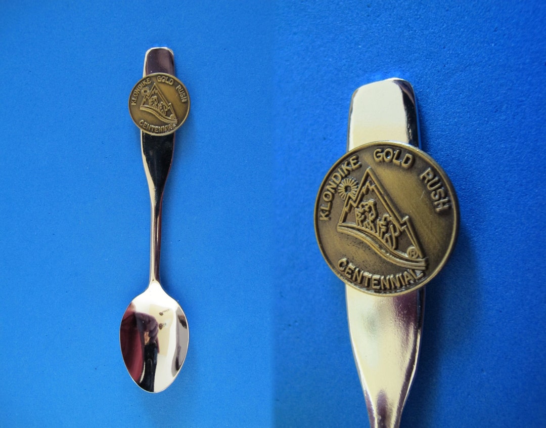 KLONDIKE Gold Rush CENTENNIAL Souvenir Collector Spoon Vintage ...