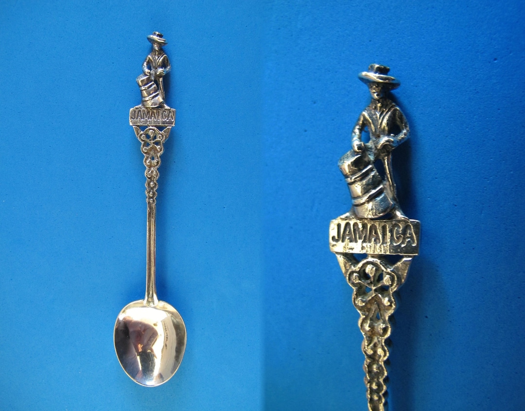 STERLING Silver JAMAICA Souvenir Collector Spoon Vintage Collectible ...