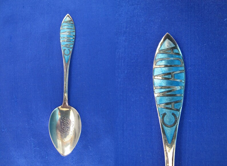STERLING Silver VICTORIA British Columbia Souvenir Collector Spoon ...